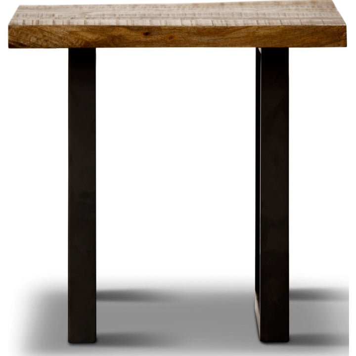 Begonia Side Sofa End Table 60cm Live Edge Mango Wood Unique Furniture ...