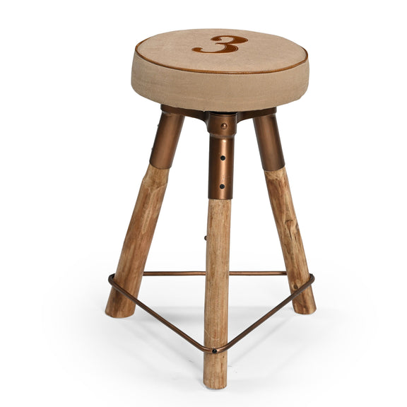 INDUSTRIAL NUMBER 3 WIND UP BAR STOOL – Sweet Pea Interiors